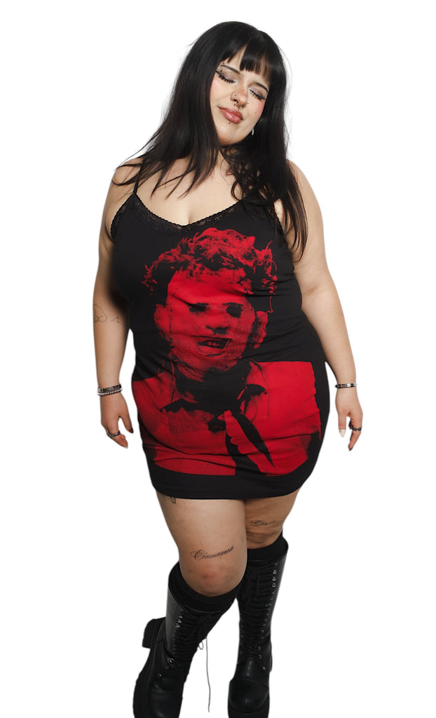 Leatherface Texas Chainsaw Massacre Lace Strap Dress - Vera's Eyecandy