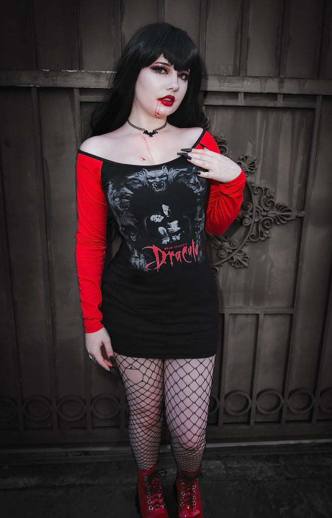 Dracula Off- Shoulder Dress - Vera's Eyecandy