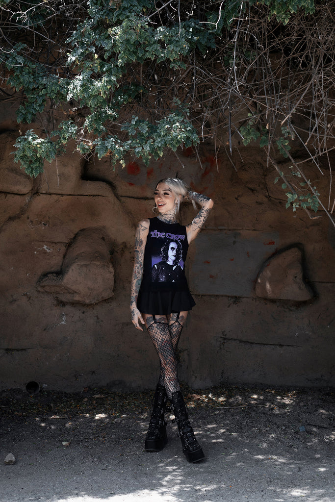 The Crow Tank (B&W) (Women) - Vera's Eyecandy