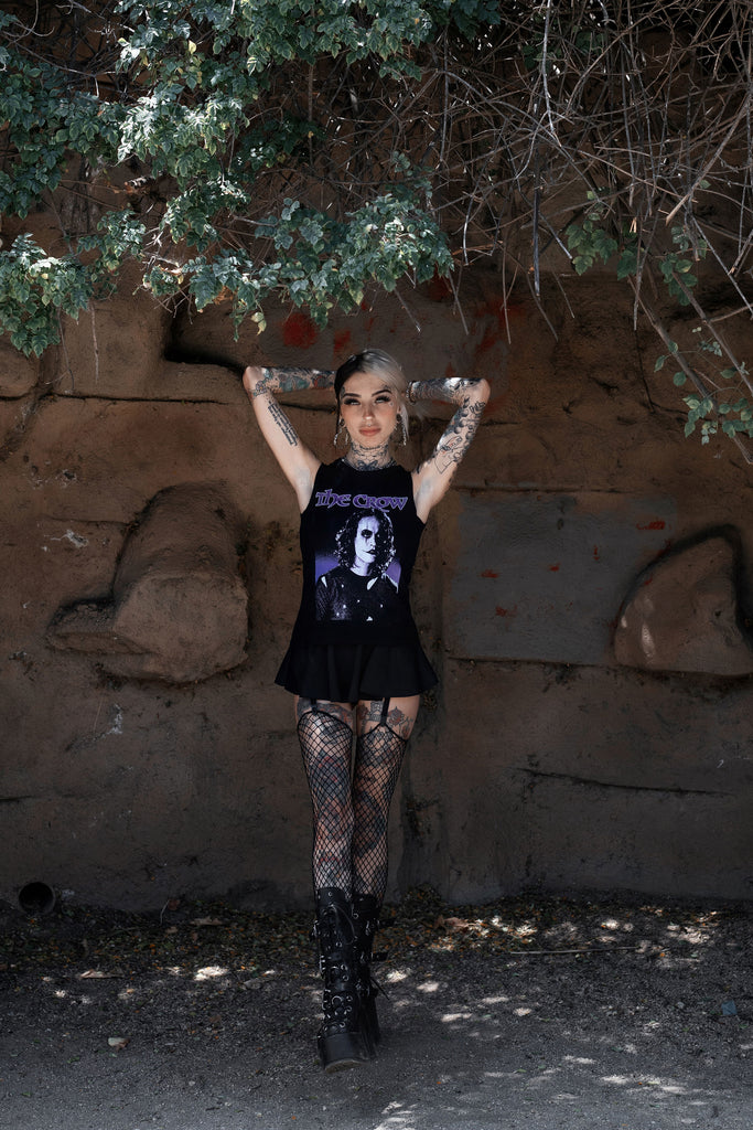 The Crow Tank (B&W) (Women) - Vera's Eyecandy