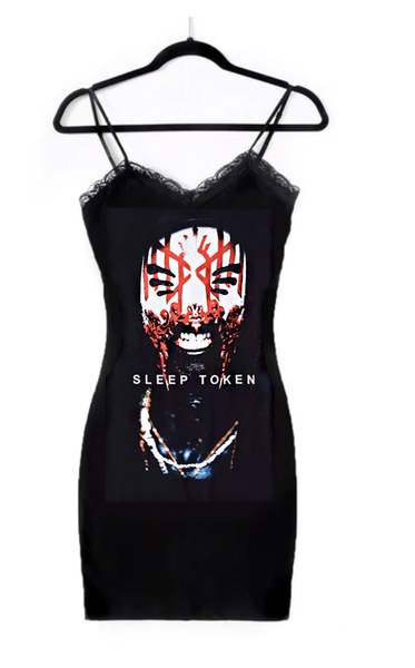 Sleep Token Lace Strap Dress - Vera's Eyecandy