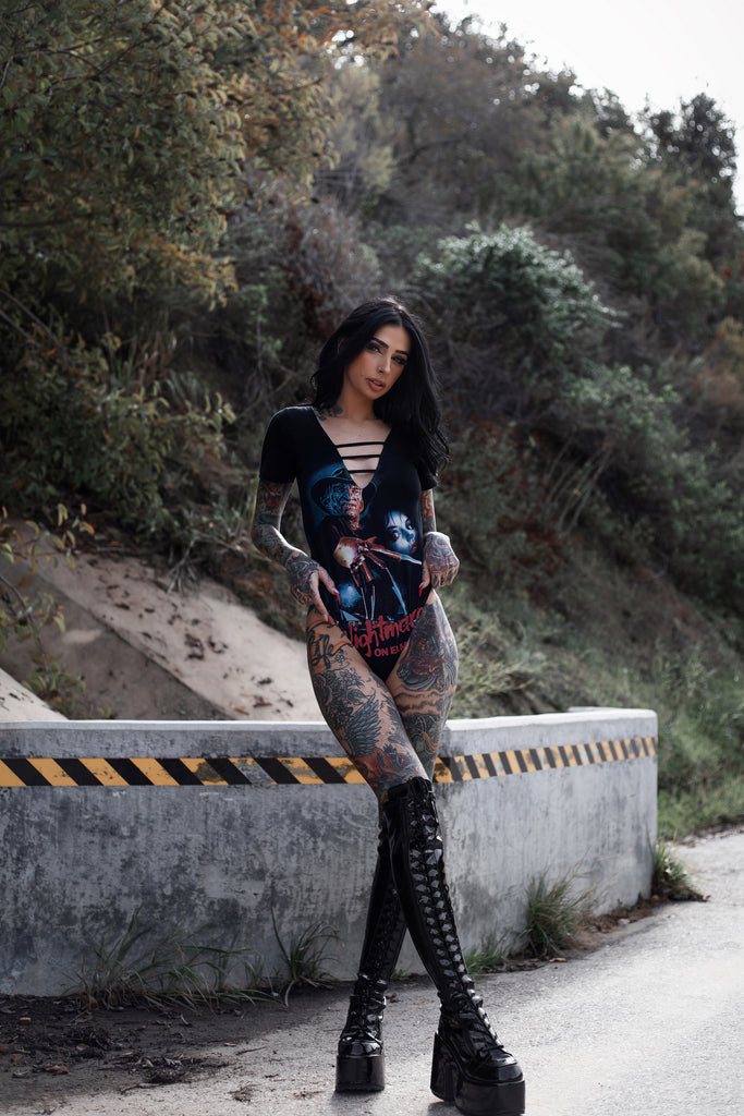Creepshow Shoulder-Cut Dress - Vera's Eyecandy